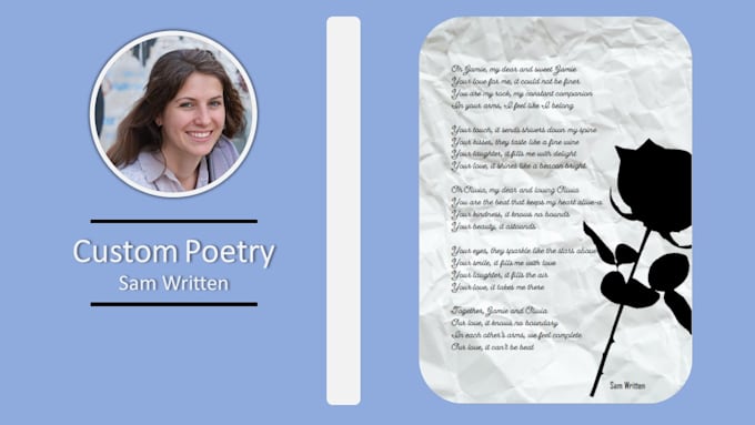Write a custom poem about anything you want, in any style by ...