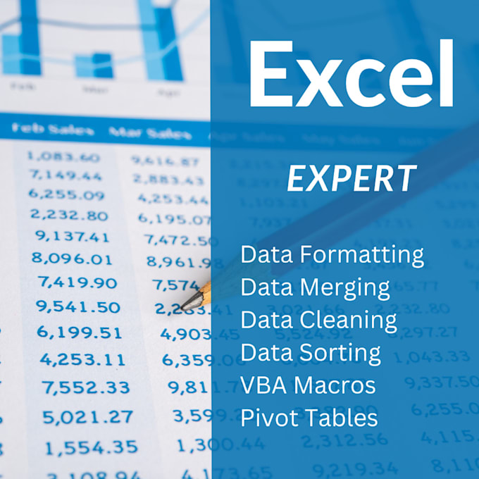 Do all excel formulas cleaning sorting and visual graphics by ...