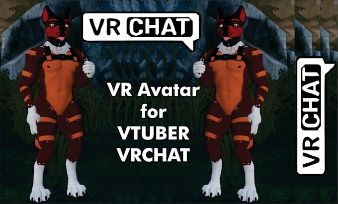 Do vrchat avatar, nsfw 3d model, furry avatar fursona, for vrchat, vr, vtuber by Musavatar | Fiverr