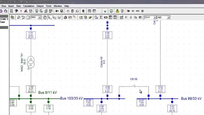 Load flow analysis on digsilent power factory software by Komilkhon | Fiverr