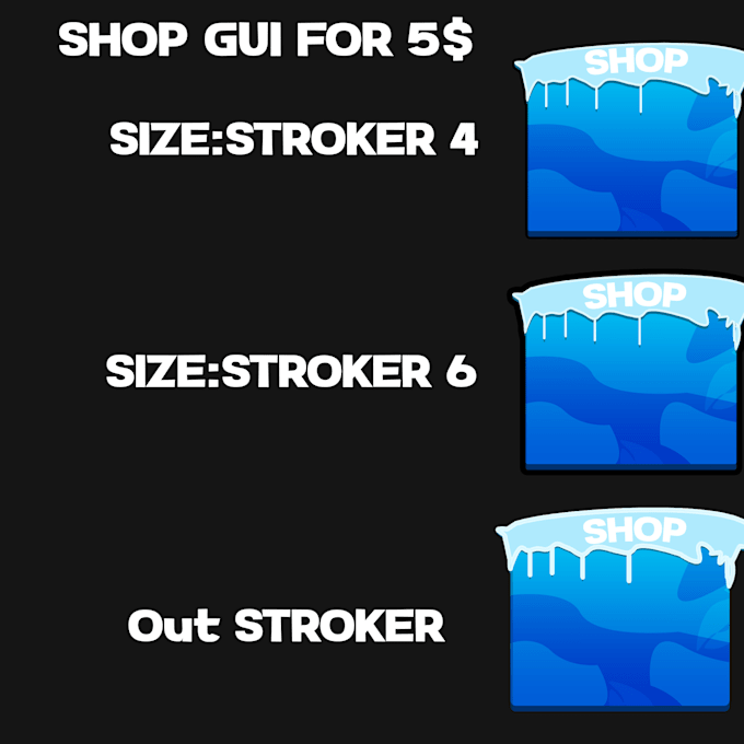 Custom roblox game gui design by Akir_isme | Fiverr