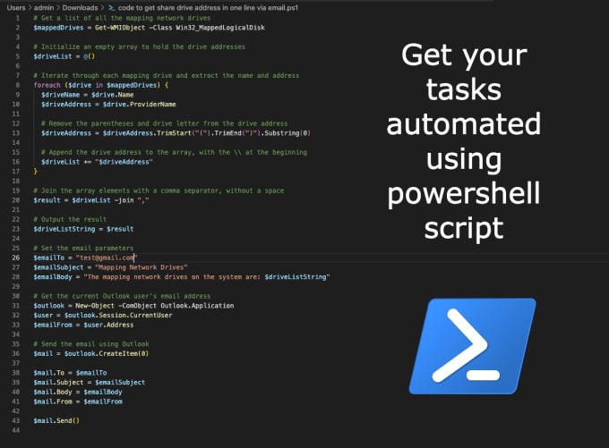 Automate tasks with powershell script by Jawadadil05 | Fiverr Automate tasks with powershell script by Jawadadil05 | Fiverr