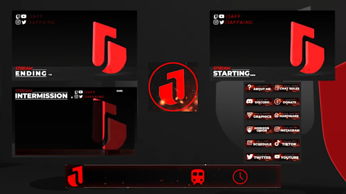 Create custom animated stream graphics and overlays by Loudewbiddy | Fiverr