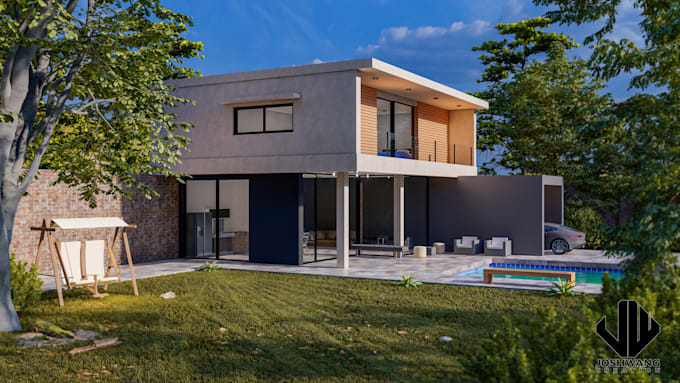 Create 3d realistic architectural visualization by Joshwang27 | Fiverr