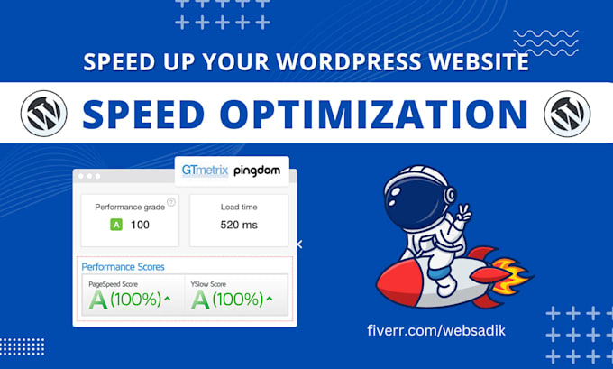 Increase speed optimization of your wordpress website page speed by Websadik | Fiverr