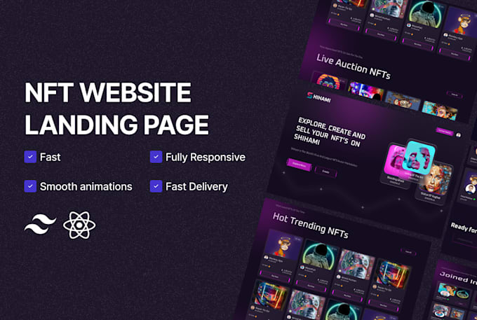 Create nft website with reactjs by Giothedev | Fiverr Create nft website with reactjs by Giothedev | Fiverr