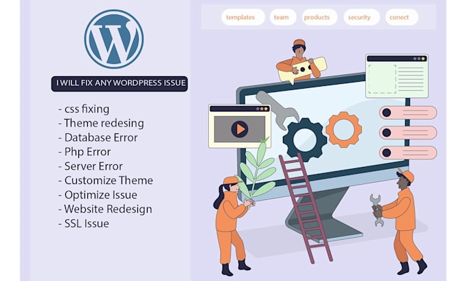 Fix your any wordpress problems in just 5 dollar by Webmazter45 | Fiverr