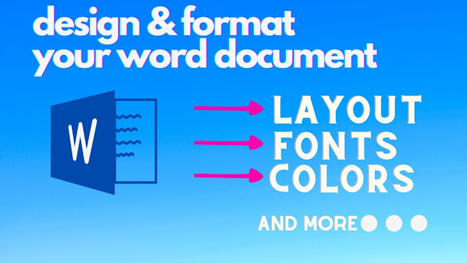 Design format or prepare your microsoft word document by Yasemiiinf ...