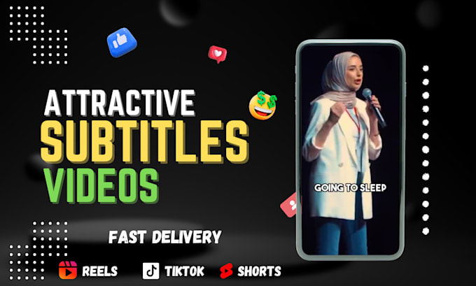 Add creative captions for your instagram reel tiktok youtube short by Ayanshaikh7 | Fiverr