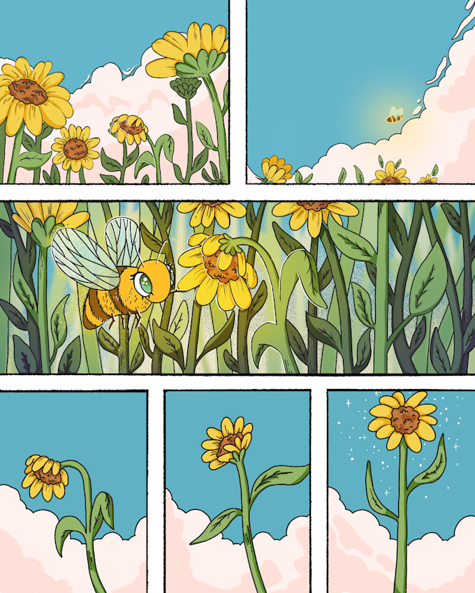 Draw colorful comic page for you by Honcharenko | Fiverr