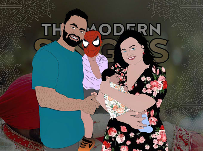 Make custom human portraits for you by Rishabh_rajesh | Fiverr