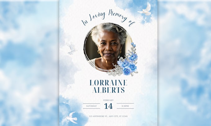 Design obituaries and funeral programs by Kofimyler | Fiverr