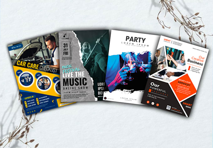 Design 2 flyer designs in 24 hours by Aminebenafia196 | Fiverr