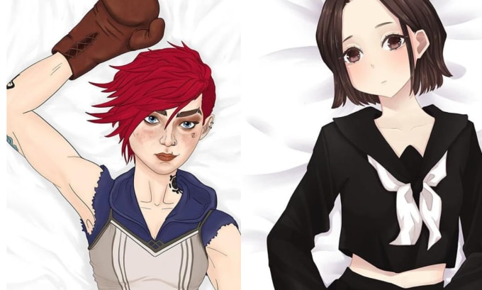 Do Digital Anime Fan Art Nsfwsfw Dakimakura Concept Art Original Character By Olivesam696