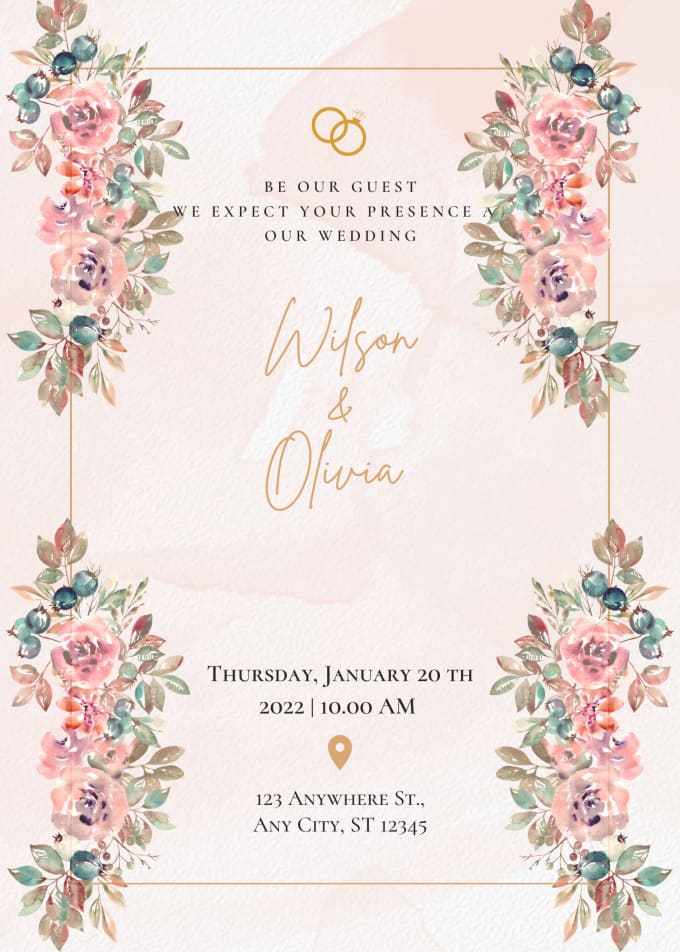 Design invitation, wedding, birthday and greeting card by Hiraramxan ...