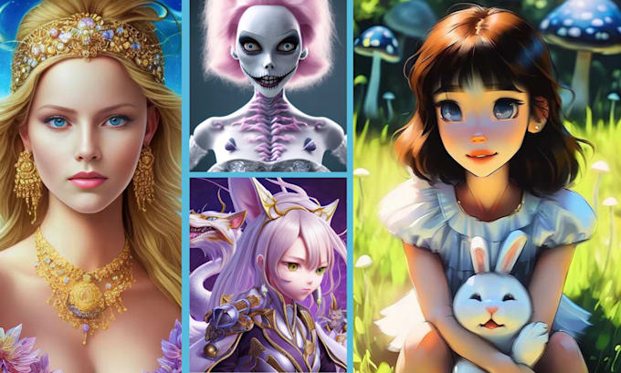 Make high quality character digital art with an advanced ai by ...