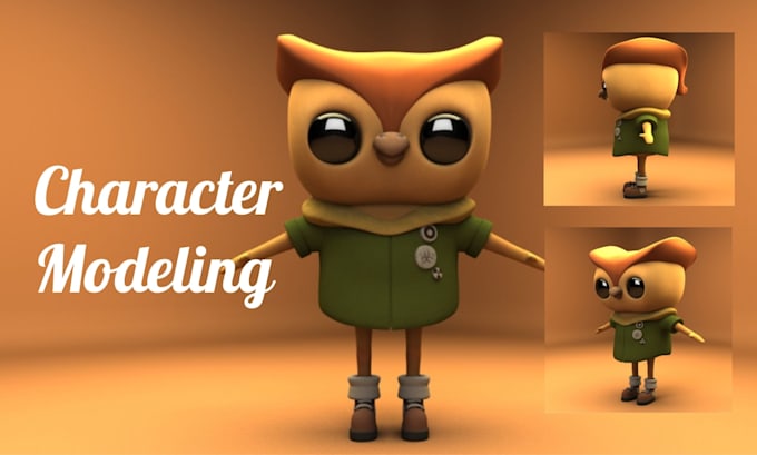 Do optimized character modelling by Datesh_media | Fiverr