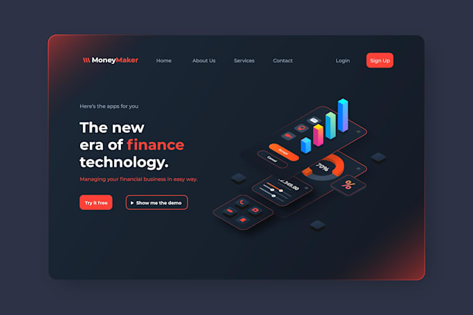 Build a perfect and unique landing page for your website by Task_eater ...