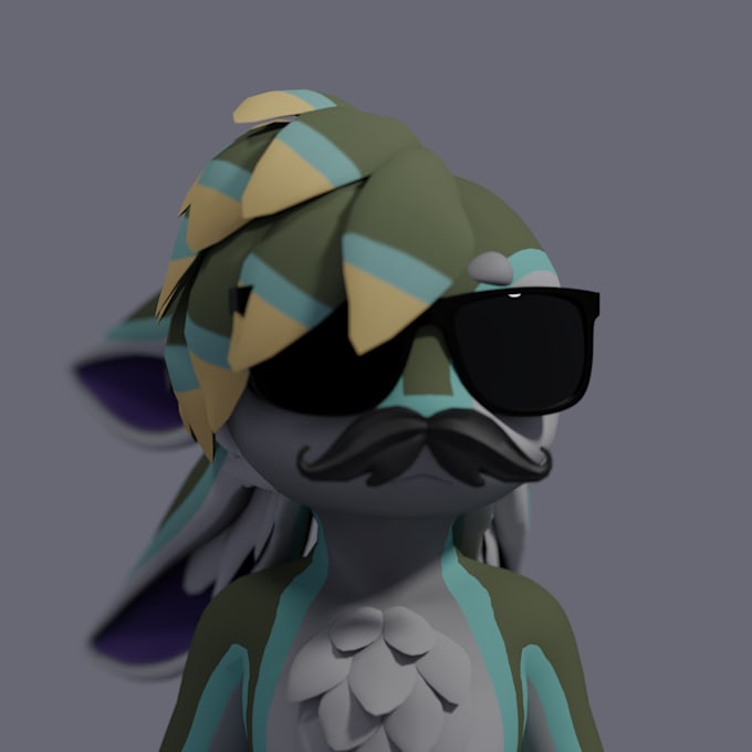 Make you a pfp render of your avali avatar by Randomking1423 | Fiverr