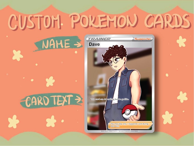 Draw a custom pokemon card for you by Zytart | Fiverr