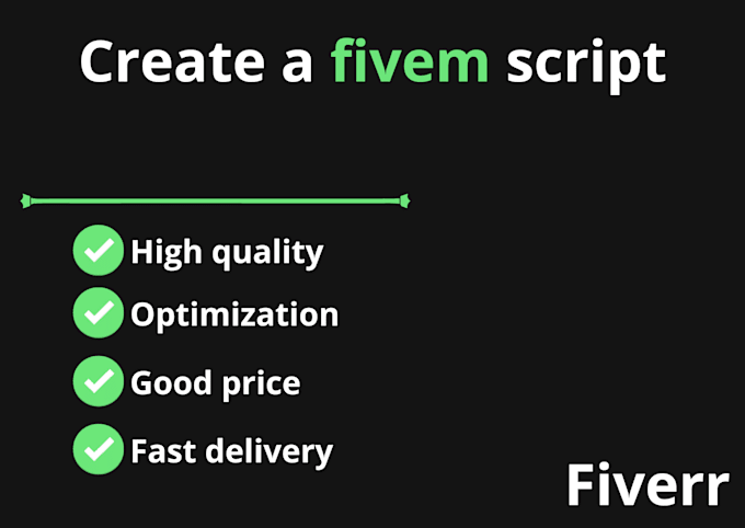 Create a custom fivem script by Jacuxik | Fiverr Create a custom fivem script by Jacuxik | Fiverr