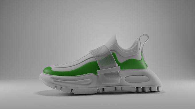 Do 3d modeling and realistic rendering of your shoe design by Msgreena ...