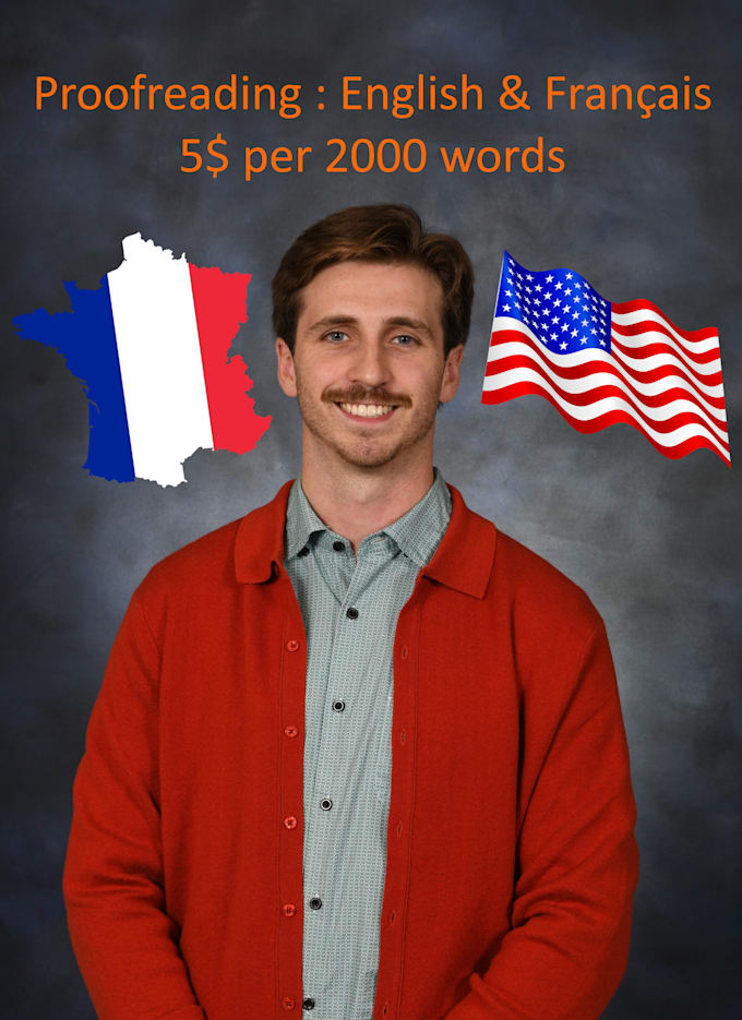 Proofread your document in english and french by Nicolas_talon | Fiverr
