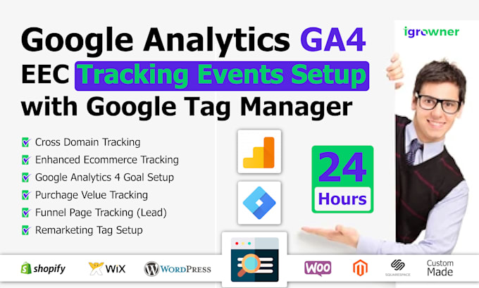 Setup google analytics 4 ga4 server side tracking, ecommerce conversion ...