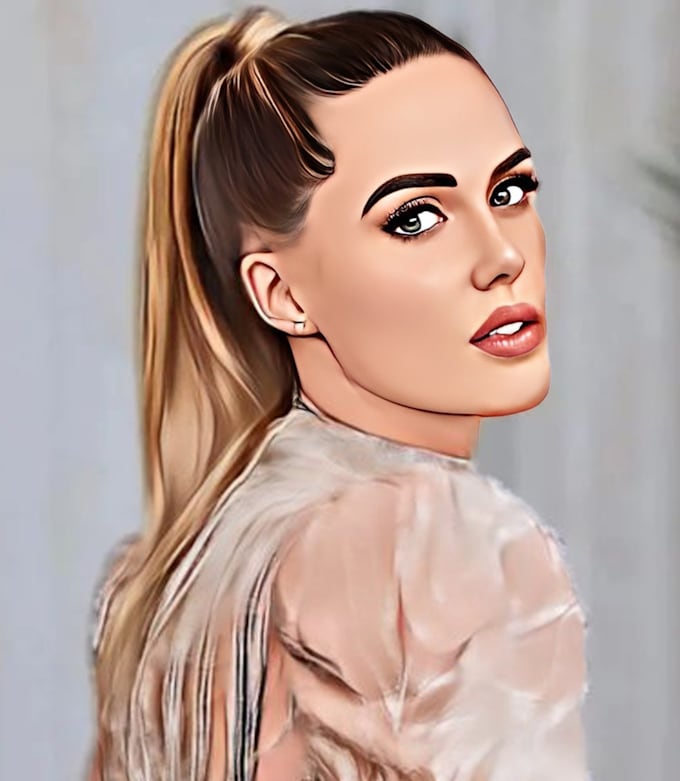 Single person digital portrait drawing by Cabircandogan | Fiverr