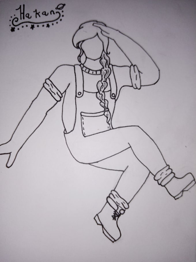 Create A Sketch Of Your Oc Character By Secretshade Fiverr