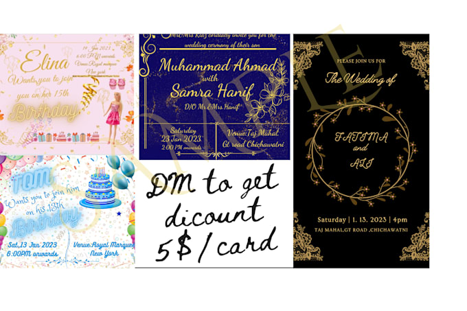 Design resturant menu,invitation cards for party,birthday,wedding by ...