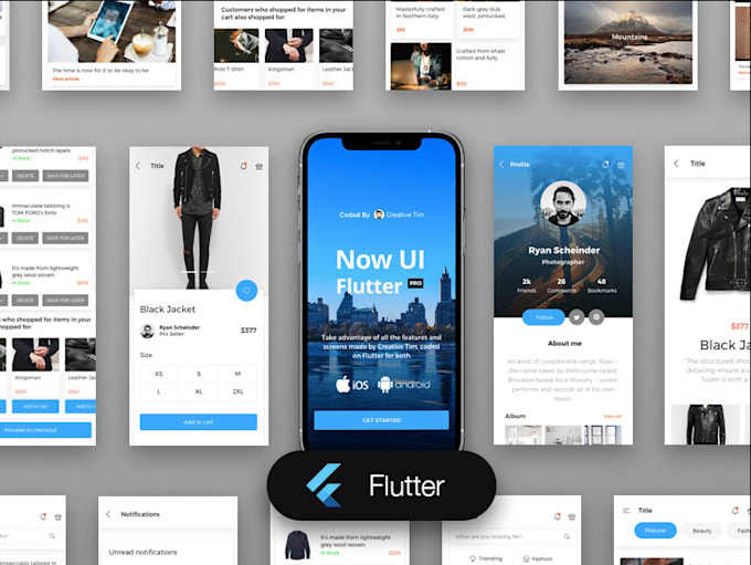 Be your flutter developer, mobile application development, flutter app ...