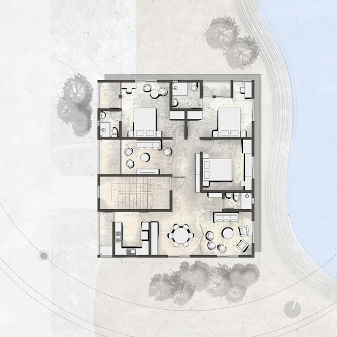 Photoshop renders for your plan, elevation and section by ...