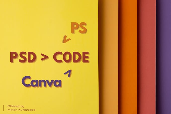 Convert design into code by Iseiaki | Fiverr