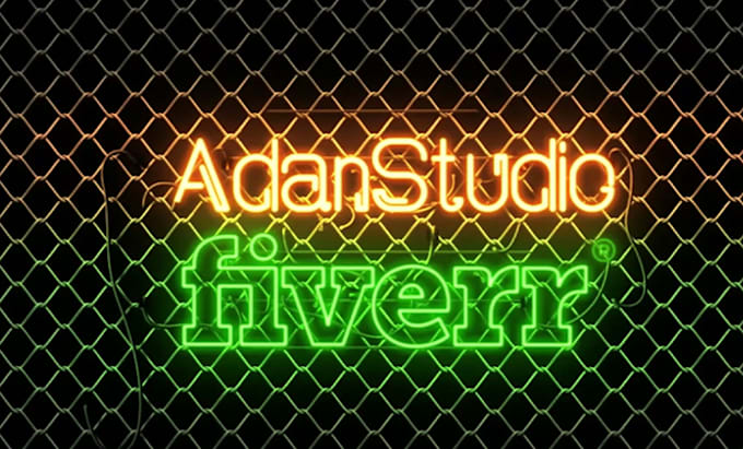 Make a unique neon sign light intro with custom 3d animation by ...