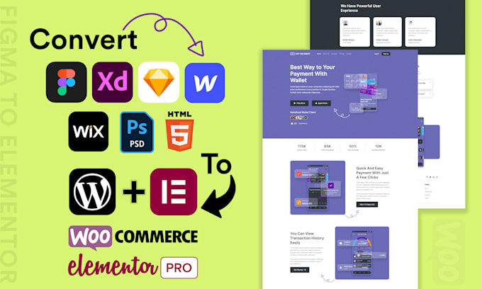 Convert figma to wordpress, psd to wordpress, xd to wordpress,figma to elementor by Iawaisali ...