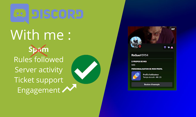 Do moderation for your discord server by Mathis_olivier | Fiverr