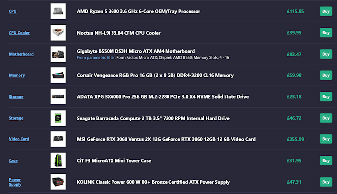 Make a parts list and build you a custom pc by Johndoetf2 | Fiverr