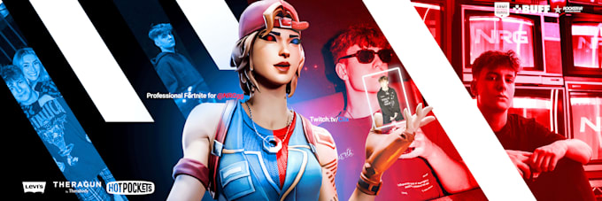 Make you a custom fortnite or gaming twitter header, youtube banner by ...