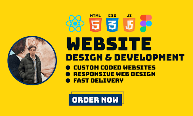 Be your front end web developer, html css javascript react by ...