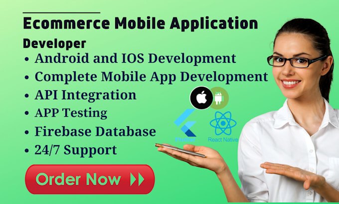 Develop Ecommerce Android And Ios Mobile App Using Flutter And React Native By High Service Fiverr
