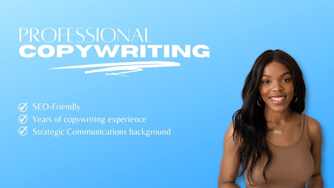 Create professional copywriting for your business or brand by ...