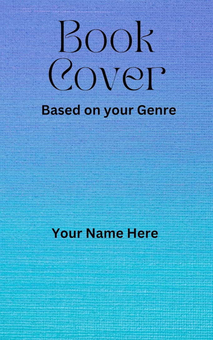 Design a book cover for you based on a title and genre by Breezer143 ...