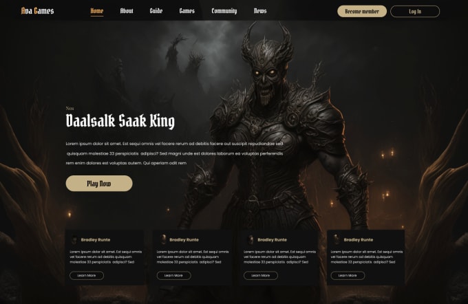Create a unique ui ux gaming landing page using ai by Ramzika | Fiverr Create a unique ui ux gaming landing page using ai by Ramzika | Fiverr