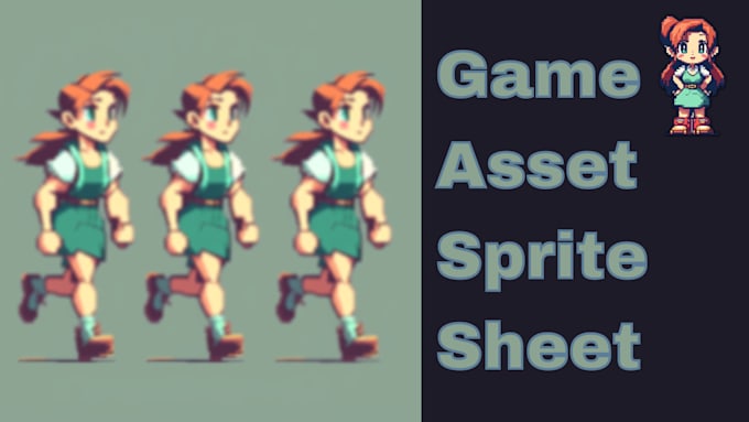 Create a spritesheet for your game character by Amelia_brisa | Fiverr