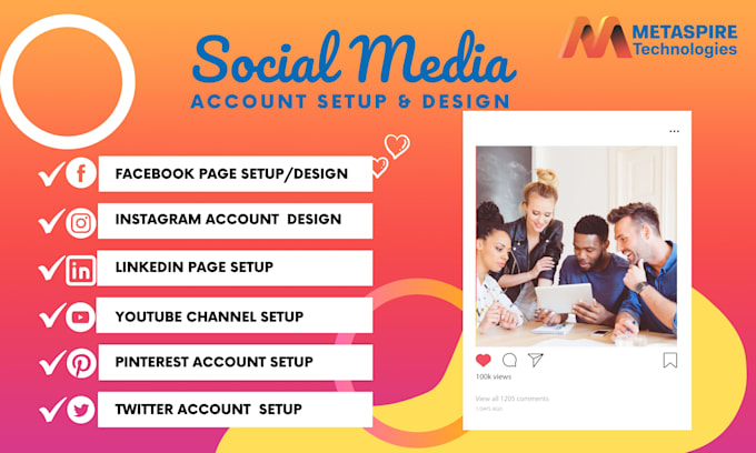 Create, design and setup social media business page by Metaspiretech ...