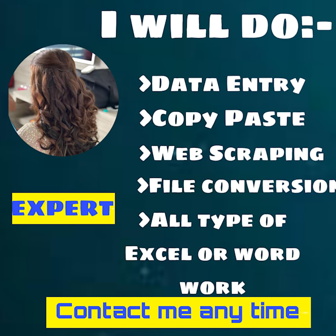 Do accurate data entry, copy past and typing by Hydrarayangamin | Fiverr