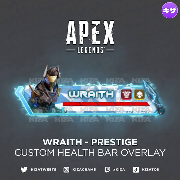 Add your own name to my wraith custom health bar overlay by Kizacreates ...
