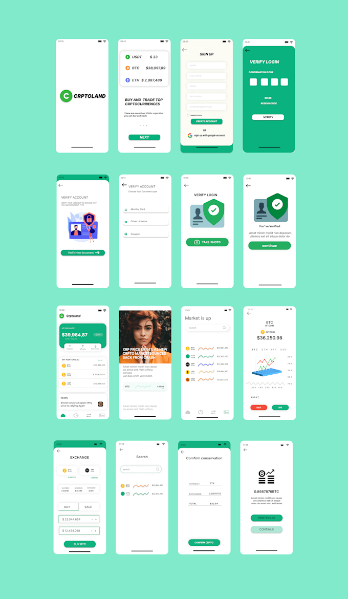 Create app ui design by Malikammadp | Fiverr