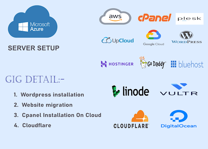 Setup and fix google clouds configure, cpanel, azure, aws etc by ...